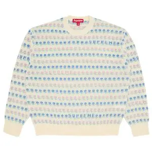 Supreme Floral Metallic Knit Sweater