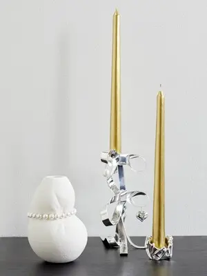 Completedworks Squeezed Small Faux Pearl-embellished Ceramic Vase