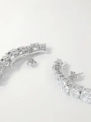 Completedworks Rhodium-plated Cubic Zirconia Earrings