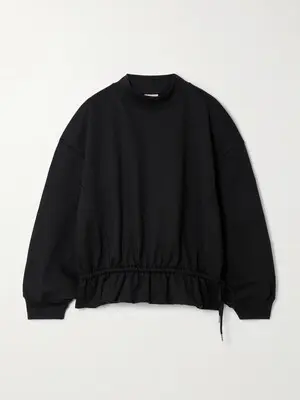 Dries Van Noten Cotton-jersey Peplum Sweatshirt