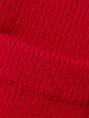 LANVIN Ribbed Wool Cardigan - Red