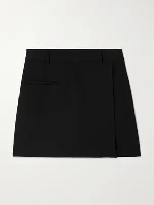 Rebecca Vallance Finley Wrap-effect Cady Shorts