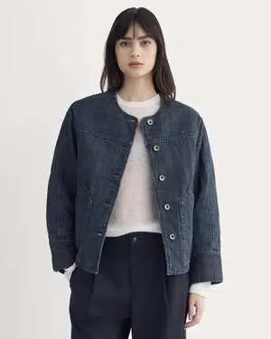 Everlane Denim Quilted Barrel Jacket