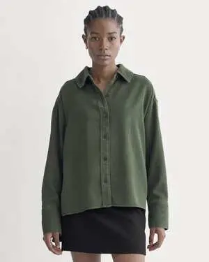 Everlane Boxy Shirt - Dark Forest