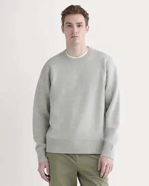 Everlane Luxe Merino Double-knit Sweater - Heathered Grey