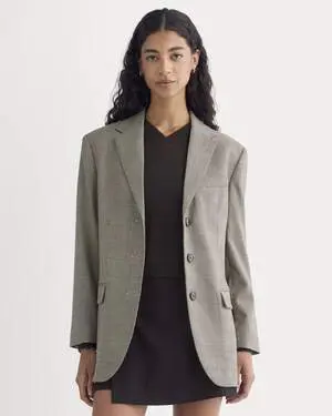 Everlane Tailor Twill Wool Blazer - Khaki