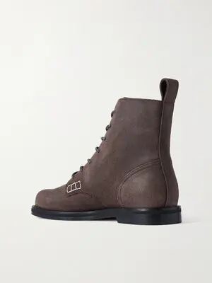 JW Anderson Loafer Suede Ankle Combat Boots