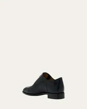 CHRISTIAN LOUBOUTIN Seriox Cap-toe Leather Oxfords