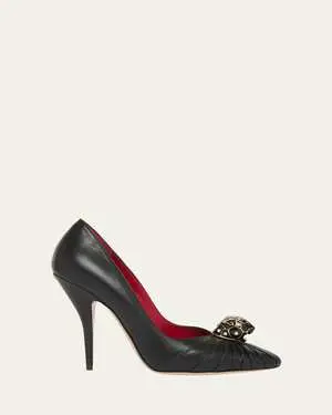 Valentino Garavani Pas De Chat Leather Pumps