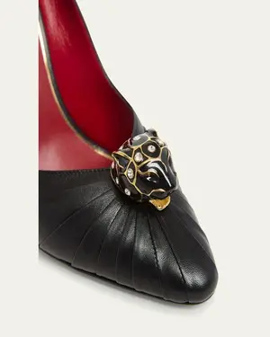 Valentino Garavani Pas De Chat Leather Pumps