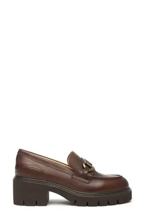 NEROGIARDINI Lug Sole Loafer - Dark Brown