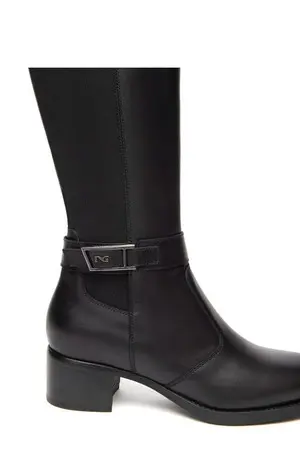 NEROGIARDINI Block Heel Tall Boots - Black