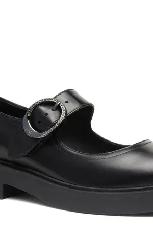 NEROGIARDINI Leather Mary Jane Flat