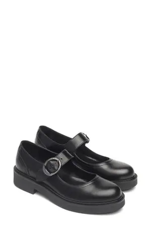 NEROGIARDINI Leather Mary Jane Flat