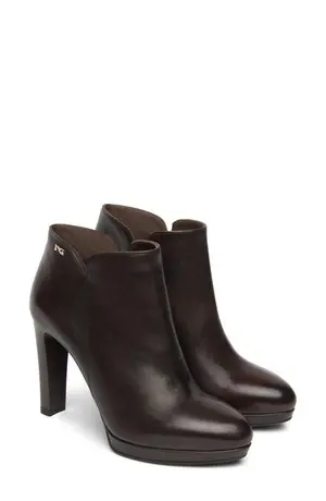 NEROGIARDINI Platform Bootie - Chocolate