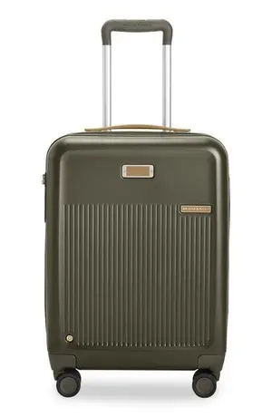 Briggs & Riley Sympatico Global 21-inch Expandable Spinner Carry-on - Olive