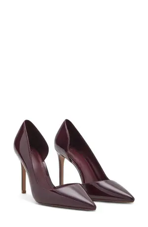 Mango Audrey D'orsay Pump - Burgundy