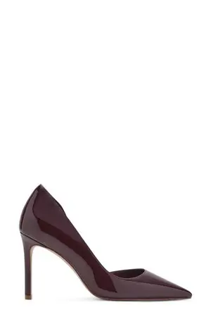 Mango Audrey D'orsay Pump - Burgundy