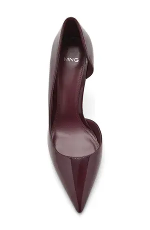 Mango Audrey D'orsay Pump - Burgundy