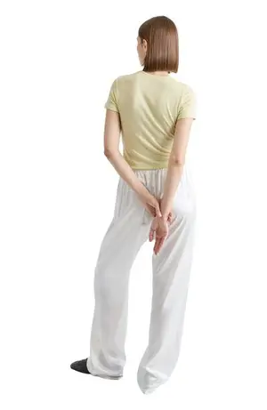 Almina Concept Short Sleeve Knit Top - Yellow