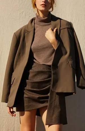 CRESCENT Oversized Single-breasted Blazer