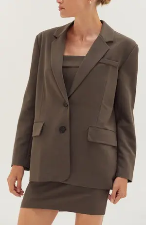 CRESCENT Oversized Single-breasted Blazer