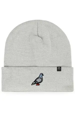DALIX Dalix Pigeon Beanie Cap Light Gray