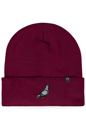 DALIX Dalix Pigeon Beanie Cap Maroon