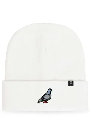 DALIX Dalix Pigeon Beanie Cap White