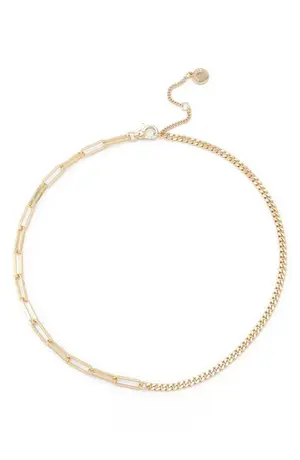 ALLSAINTS Mix Chain Necklace - Shiny Gold