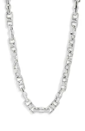 Nordstrom Square Mariner Link Necklace - Silver