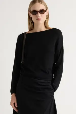 Modern Citizen Hachi Tencel Wool Off Shoulder Sweater
