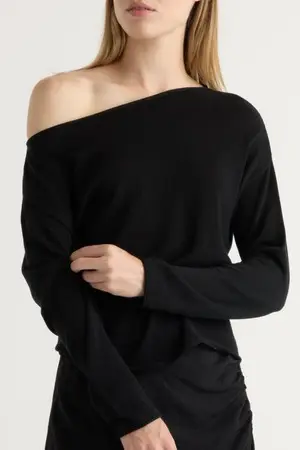 Modern Citizen Hachi Tencel Wool Off Shoulder Sweater