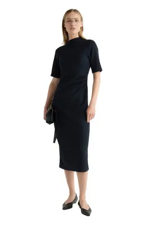 Modern Citizen Evie Ribbed Knit Dress - Navy