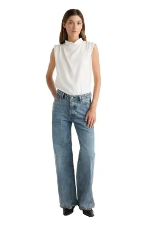 Modern Citizen Allegra Gathered-neck Sleeveless Blouse - Ivory