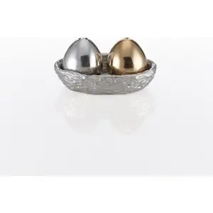 LUNARES Nest Salt And Pepper W/ Tray - Gold
