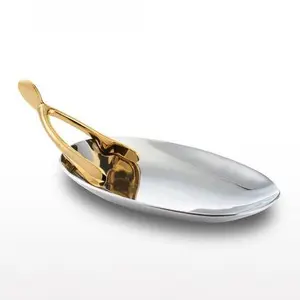 LUNARES Wishbone Catchall Tray - Gold