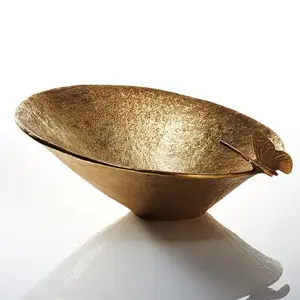 LUNARES Nest Asymmetrical Bowl - Gold