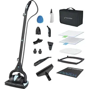 EUROFLEX Vapour Pro 20-piece All-in-one Steam Mop - Black