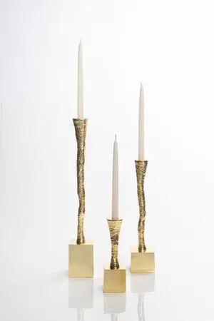 LUNARES Nest Candle Holder - Gold