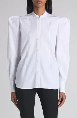 Alexander Mcqueen Mandarin Collar Shirts For Women