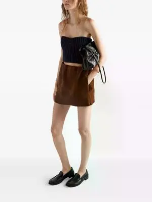 Prada Ribbed Bandeau Top