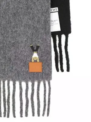 Loewe Fringed Wool Scarf