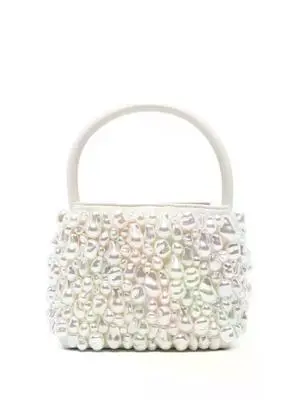 Cult Gaia Solene Pearl-embellished Top Handle Bag