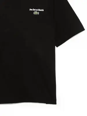 Lacoste Logo-embroidered T-shirt - Black