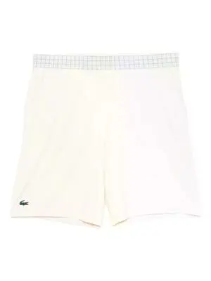 Lacoste Logo-embroidered Shorts - Neutrals