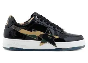A BATHING APE Sta Os #2 Camo Sneakers - Black