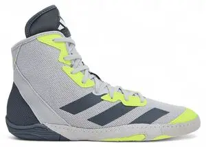 Adidas Adizero Wrestling Sneakers - Team Light Grey/ Team Onix/ Team Sollar Yellow