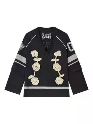 Ganni Graphic Performance Tops For Women