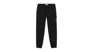 Stone Island 6200010 Organic Cotton Fleece Slim Fit Joggers - Black
